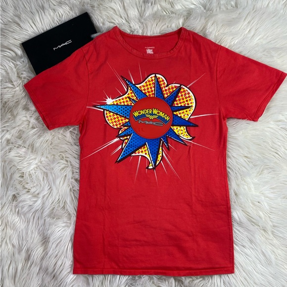 MAC Cosmetics | Tops | Mac Cosmetics X Dc Comics Employee Shirt Wonder ...